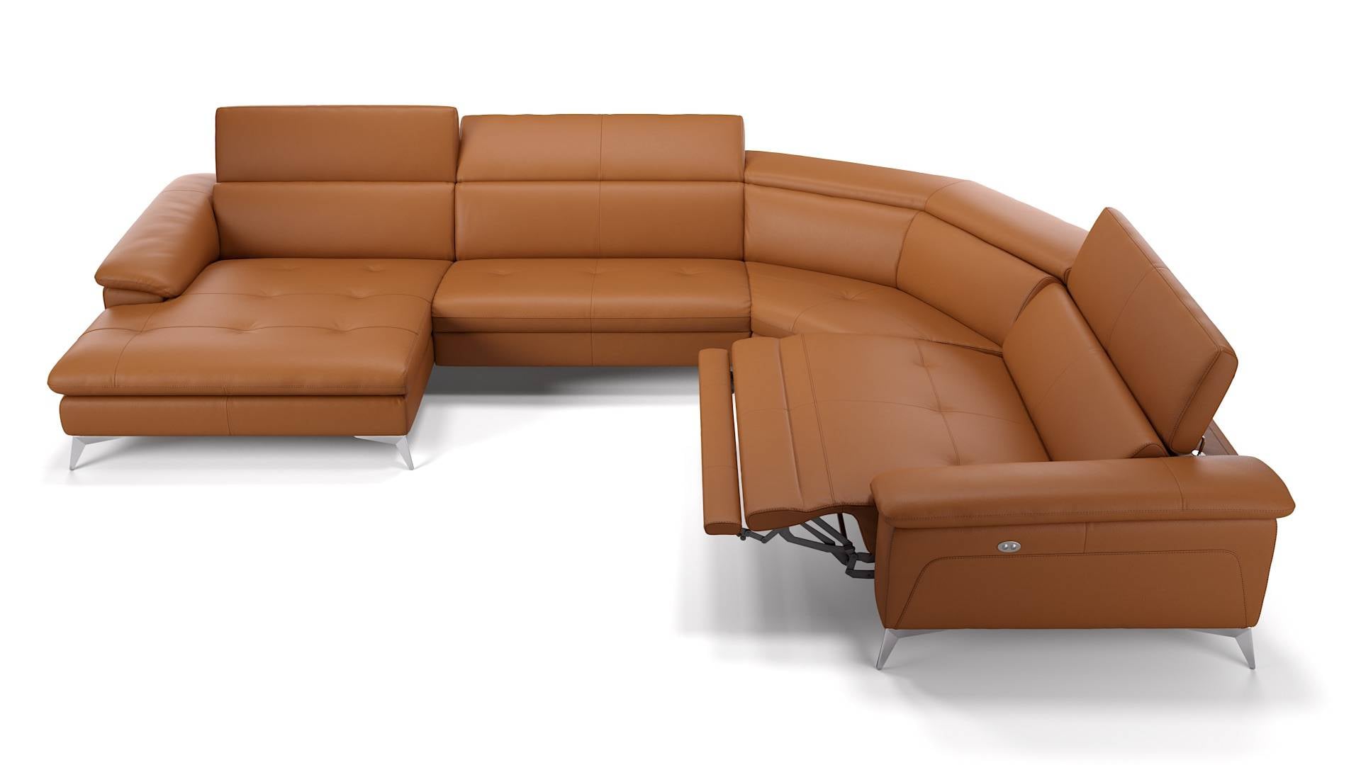 Wohnlandschaft aus Leder kaufen | Sofanella