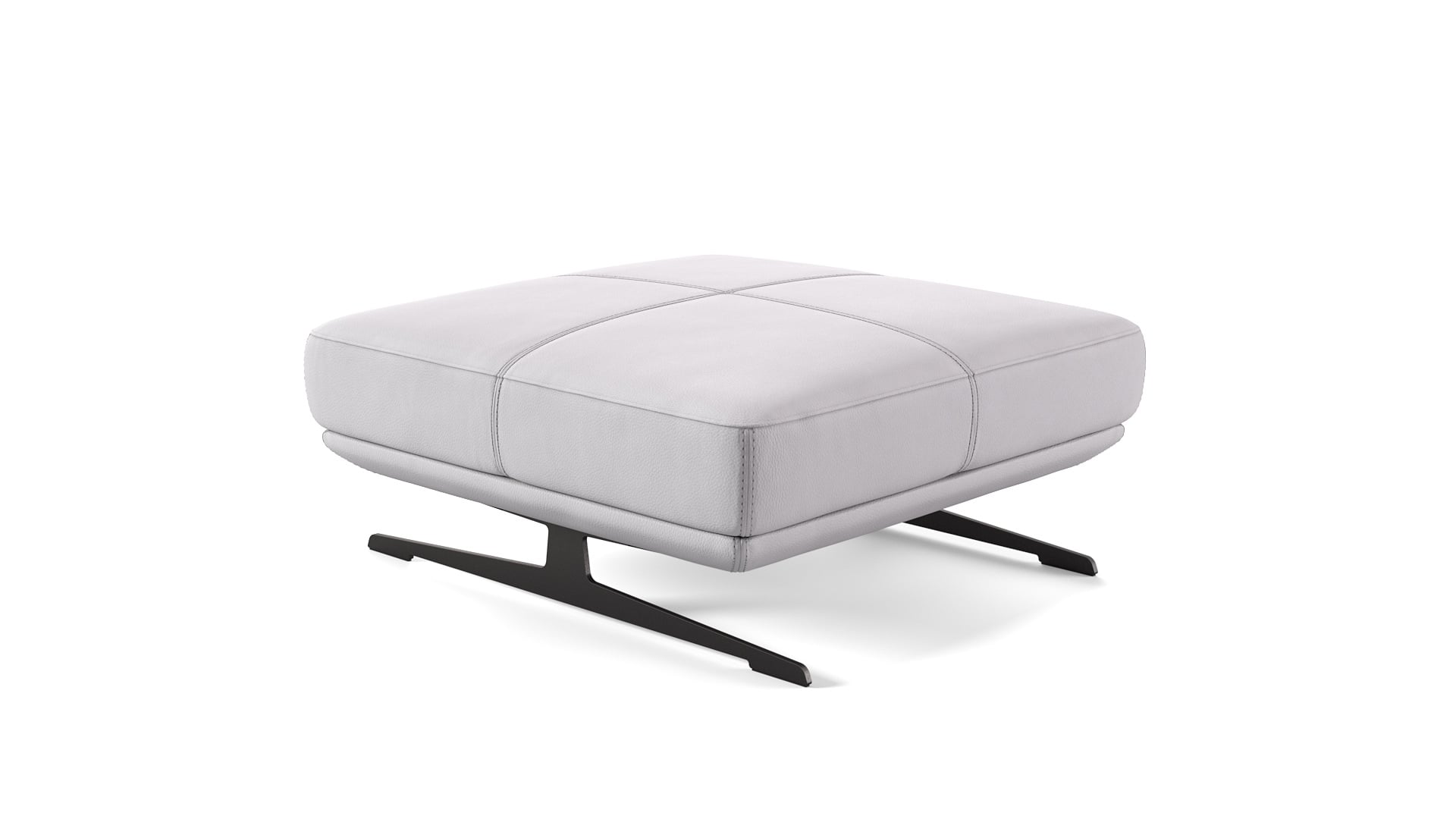 Hocker mit Lederbezug | Designhocker | Sofanella