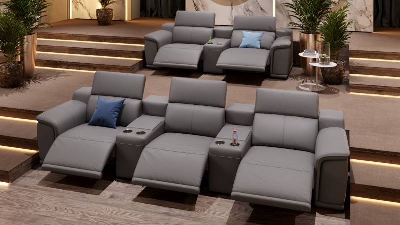 Luxus Kinosofa Mit Relaxfunktion Bild